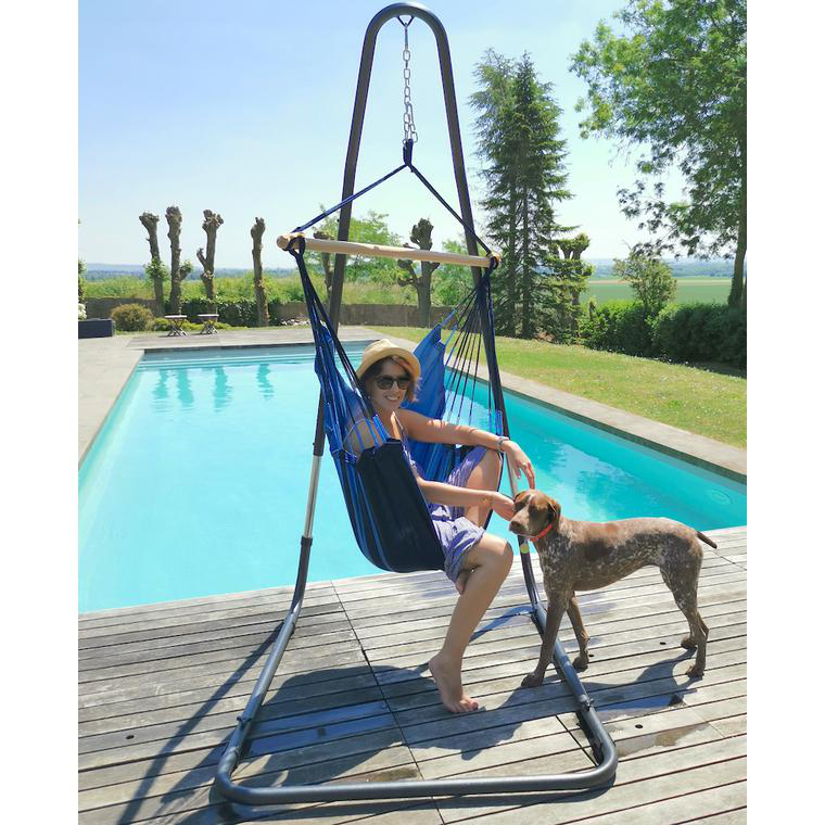 Support pour chaise hamac en métal Sonio Jobek Hamacs - 115 x 130 x 200 cm
