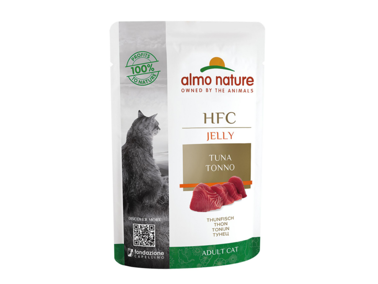 Aliment pour chat HFC en sachet Almo nature jelly avec thon - 55 g ...