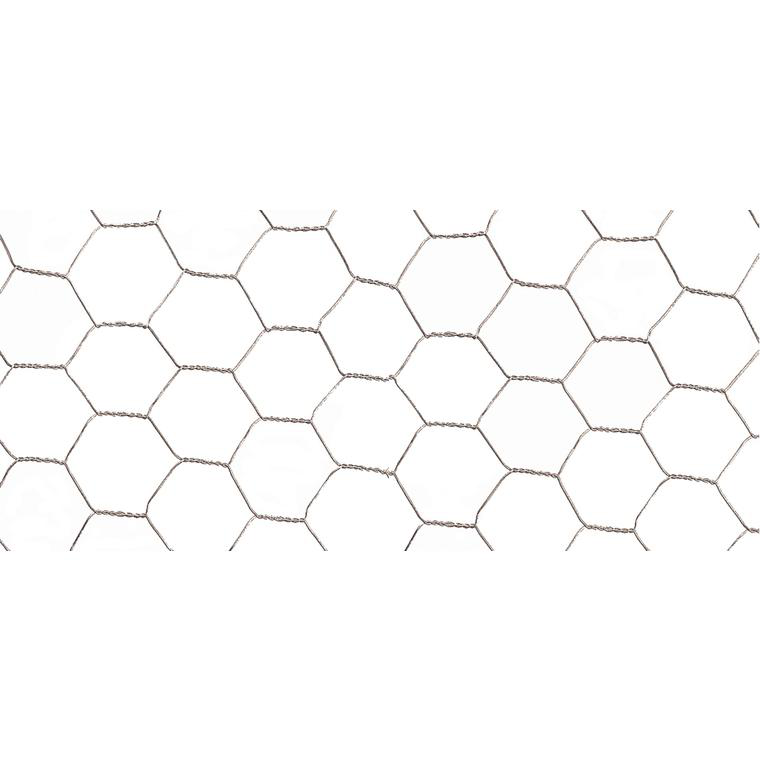 Grillage Galvanex maille hexagonale 1,3 cm Métal galvanisé Gris L5 m x ...