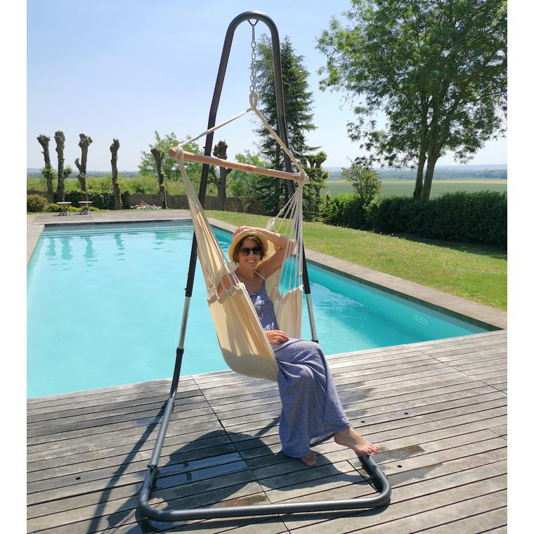 Support pour chaise hamac en métal Sonio Jobek Hamacs - 115 x 130 x 200 cm