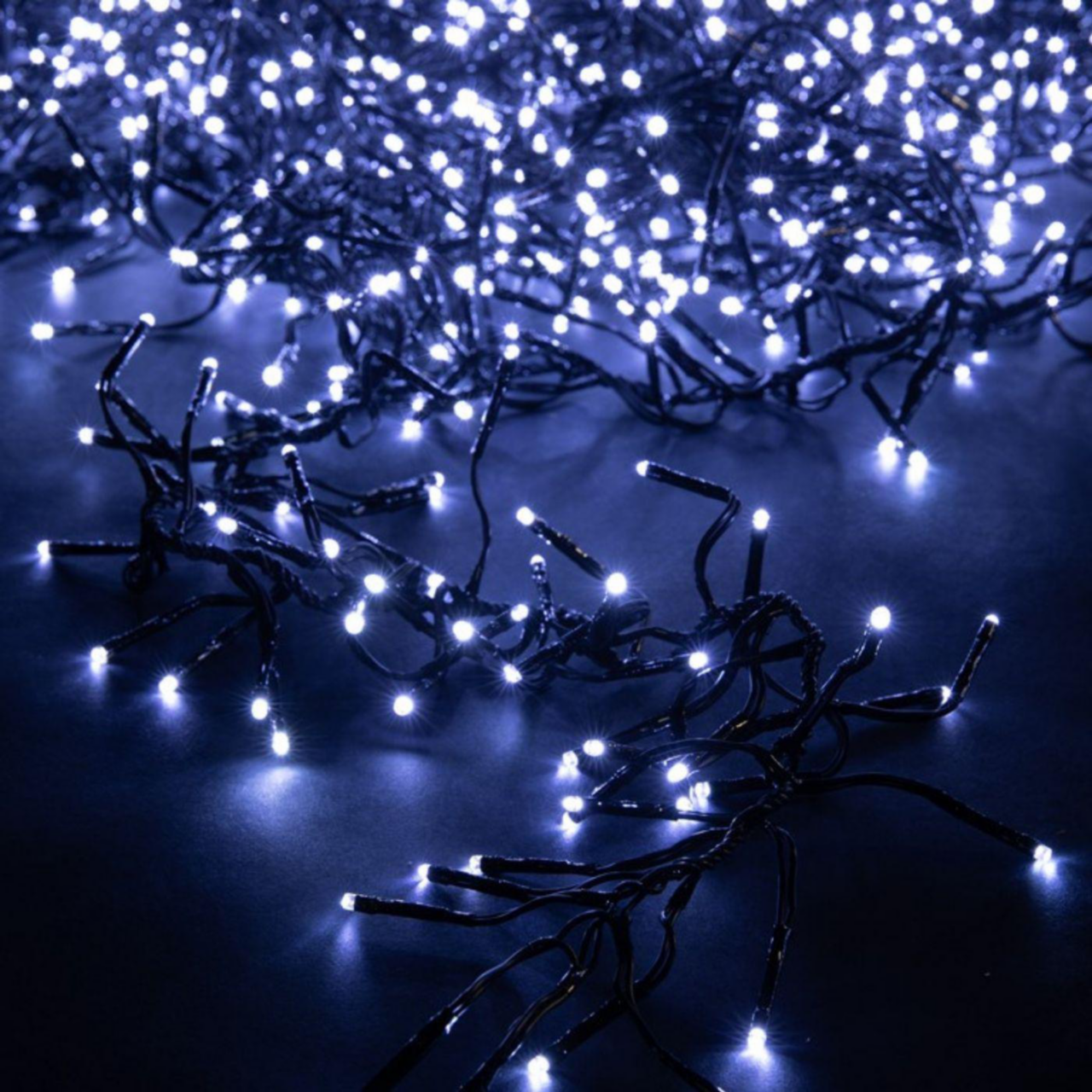 Guirlande lumineuse LED à lumière animée blanc froid sur secteur - 13,5 ...