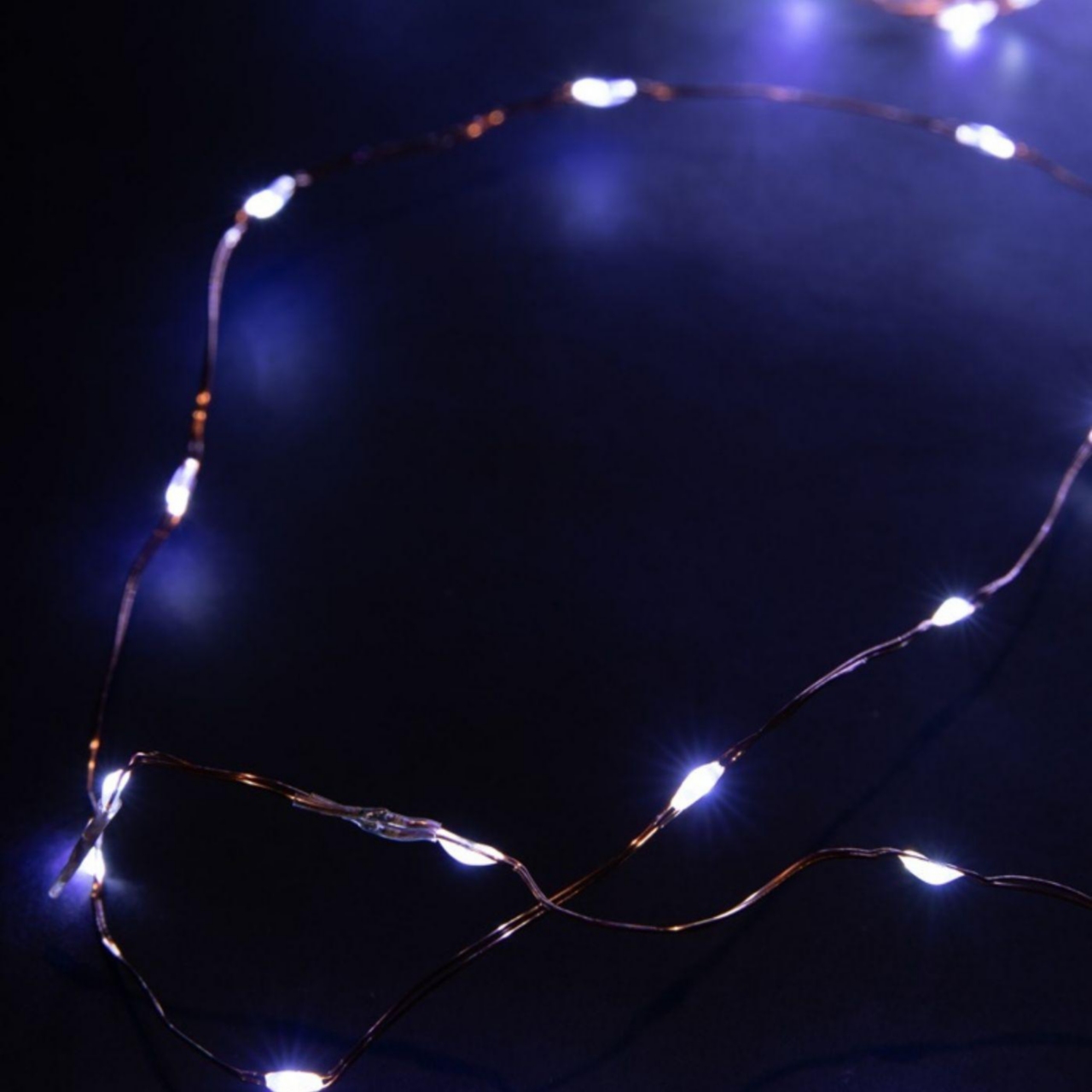 Guirlande lumineuse micro LED à lumière animée blanc froid sur secteur ...