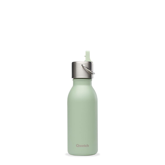 Bouteille isotherme Kids Matt en inox coloris vert Qwetch - 350 ml ...