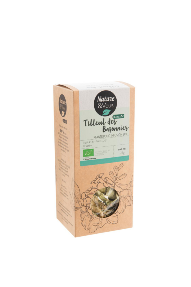 Infusion bio tilleul bractée des Baronnies Nature & Vous – 25 g | botanic®