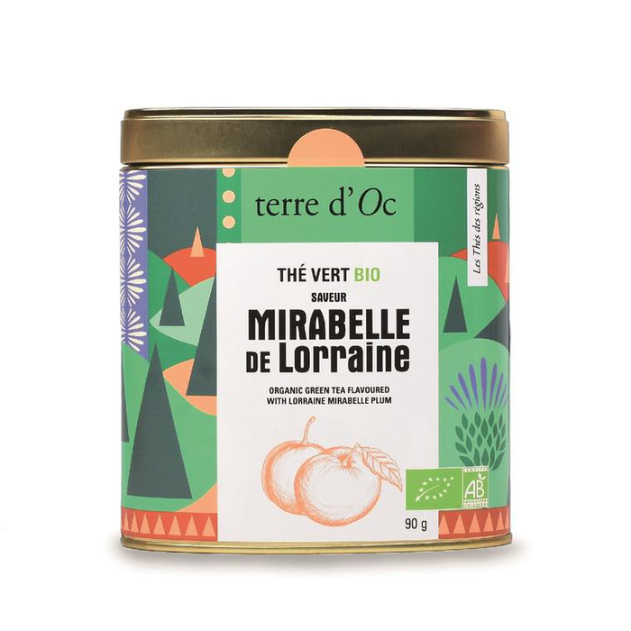 Thé vert bio mirabelle de lorraine Terre d'OC - 90 g | botanic®