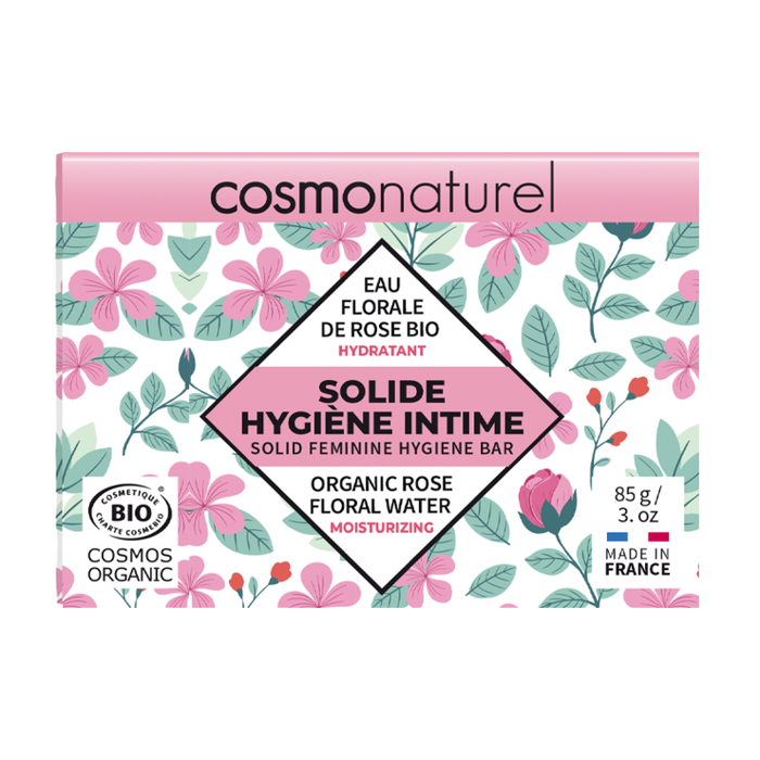 Nettoyant solide pour hygiène intime à l’eau florale de rose bio ...